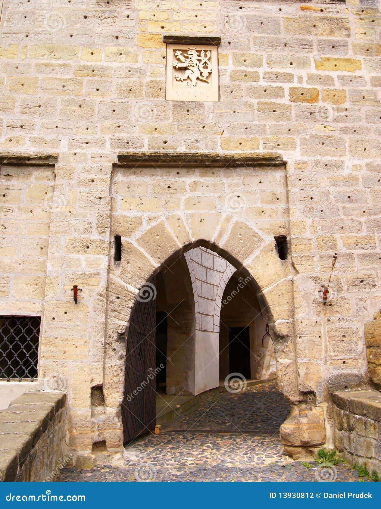 Detail from kost castle stock photo. Image of parapet - 13930812