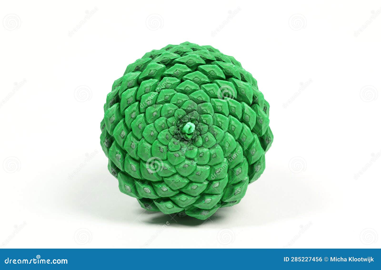 Detail of a Large Pine Cone, Green Stock Photo - Image of season, green ...