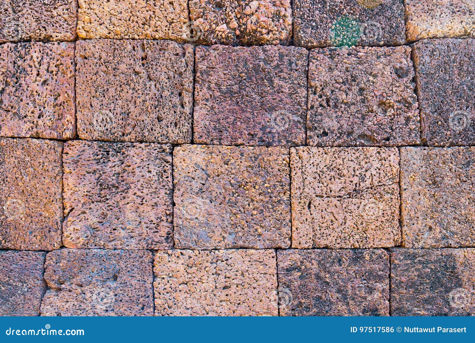 Detail of Laterite Wall Stone, Background and Texture Stock Photo ...