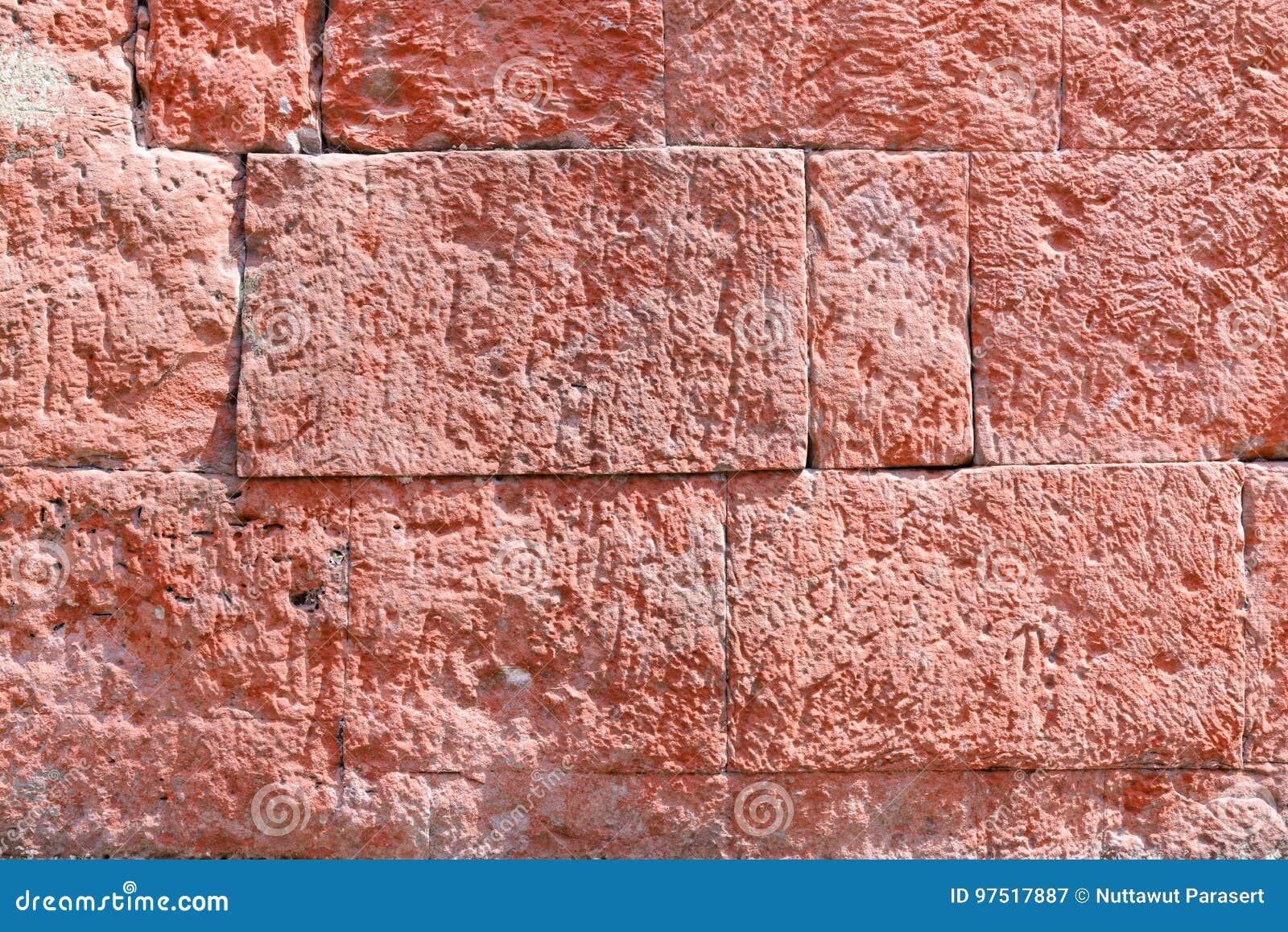 Detail of Laterite Wall Stone, Background and Texture Stock Image ...