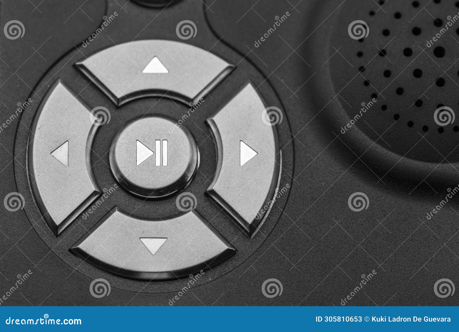 Detail of the Directional Buttons of a Remote Control Stock Image ...