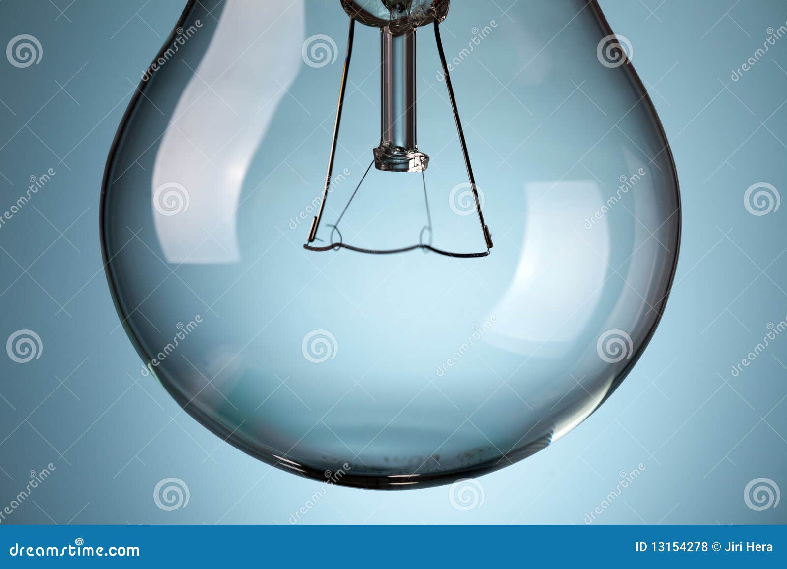 Detail of Light Bulb on Blue Background Stock Photo - Image of ...