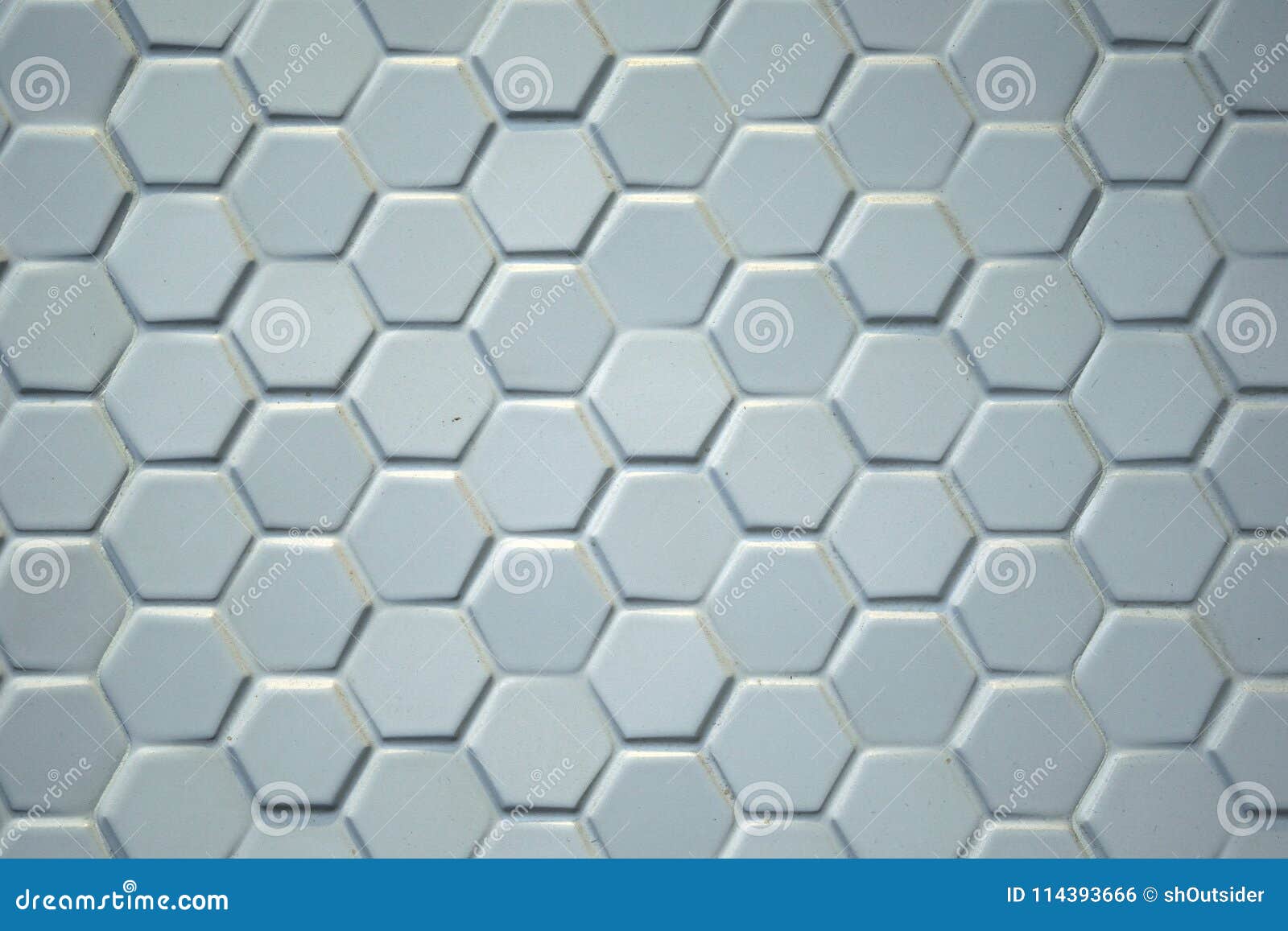 Detail of Light Gray Hexagonal Ceramic Tiles Stock Photo - Image of ...