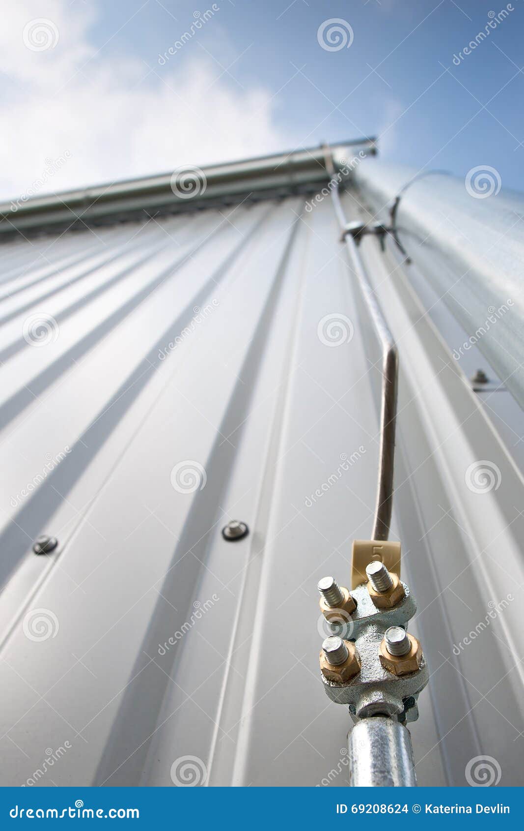 Detail of Lightning Conductor Stock Photo - Image of grounded, conduct ...