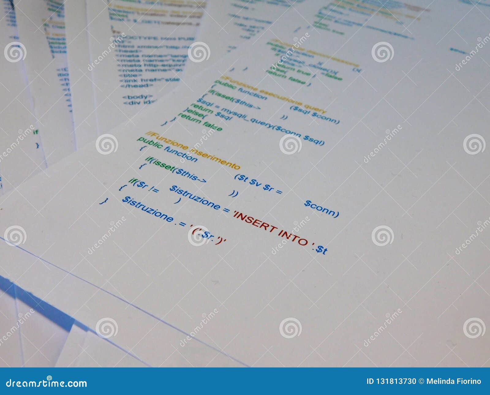 In detail a line of code stock photo. Image of abstract - 131813730