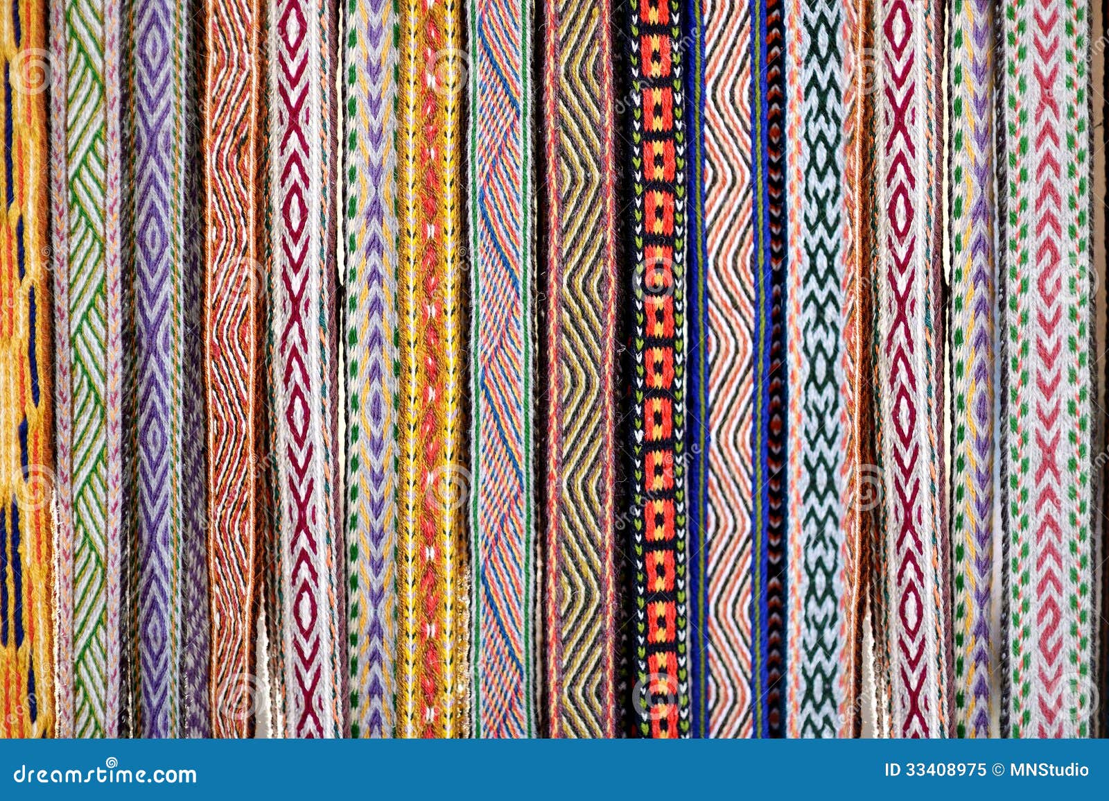 Detail of a Lithuanian Weave Stock Image - Image of colourful, riband ...