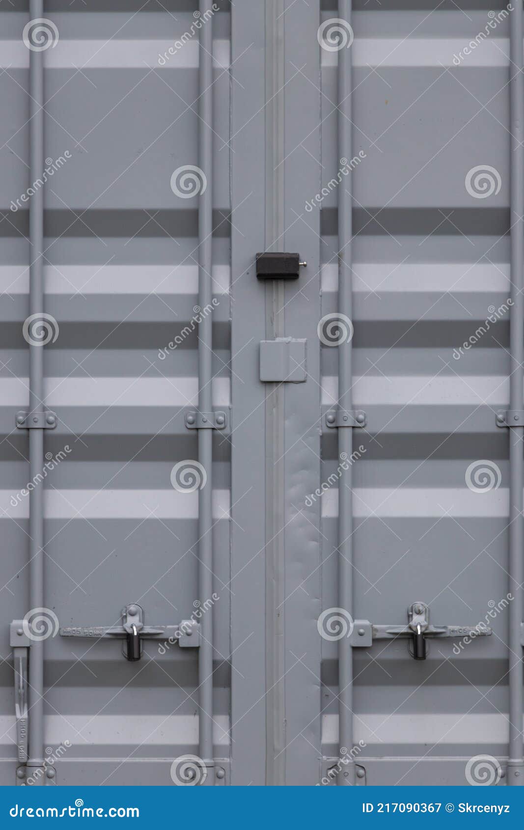 Detail Of Shipping Container Doors And Latches Stock Image ...