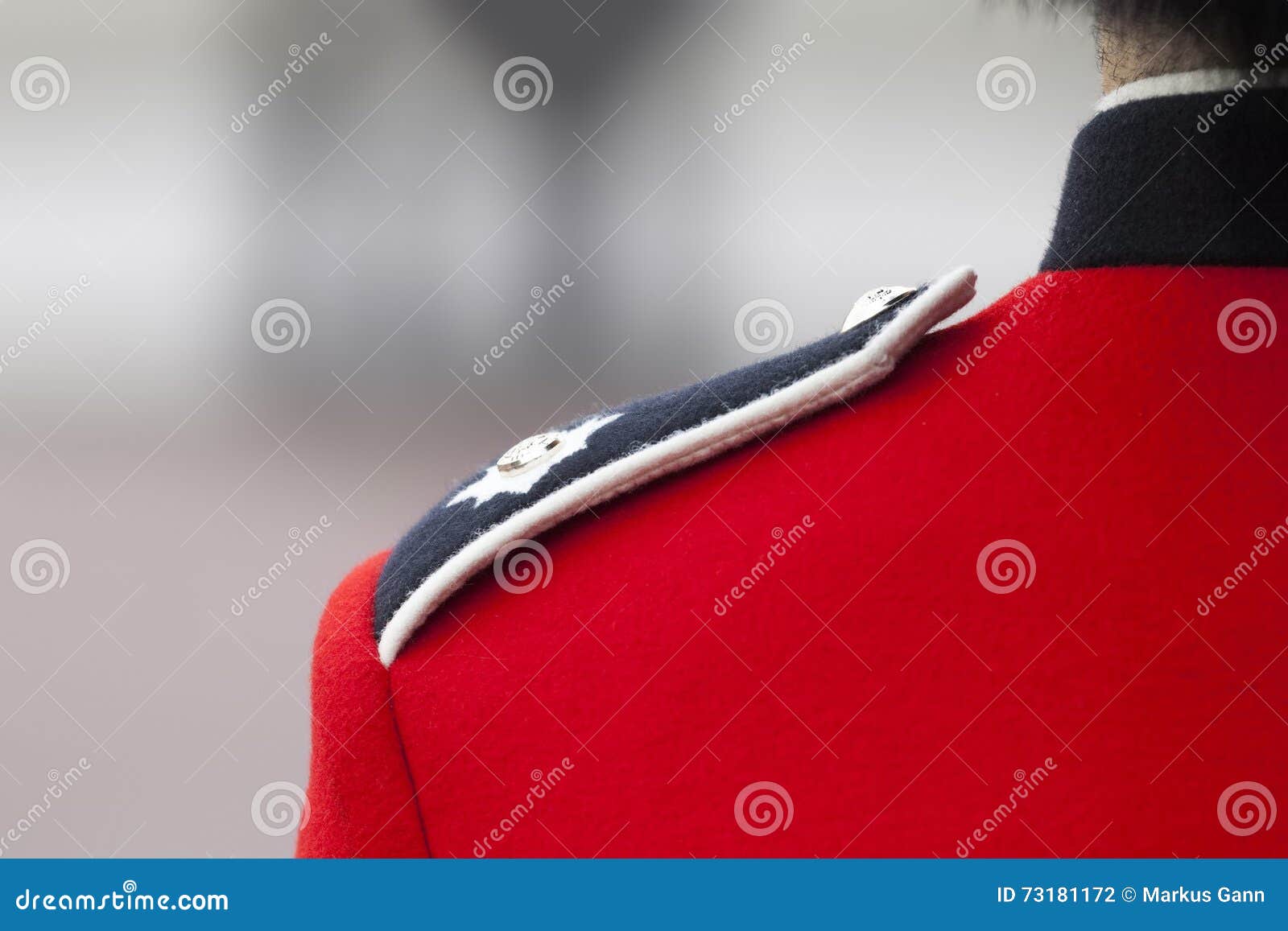 Detail of the London Guards Uniform Stock Photo - Image of guard ...