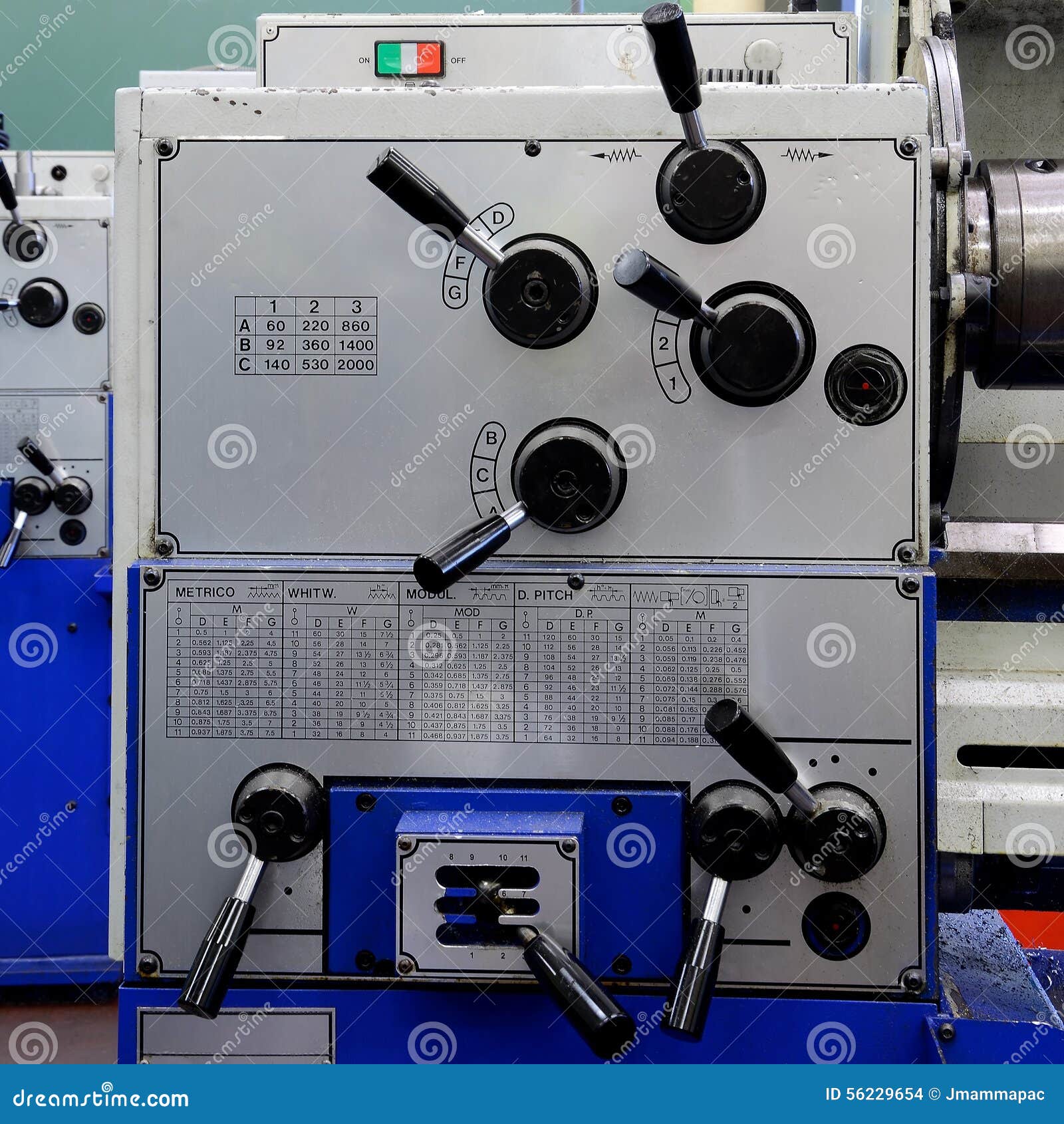 Detail of a machine stock photo. Image of closeup, industry - 56229654