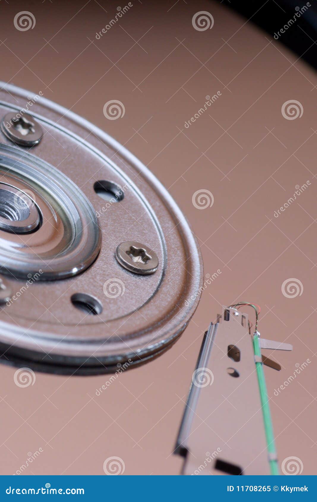 Detail of a Magnetic Computer Hard Disk Stock Image - Image of storage ...