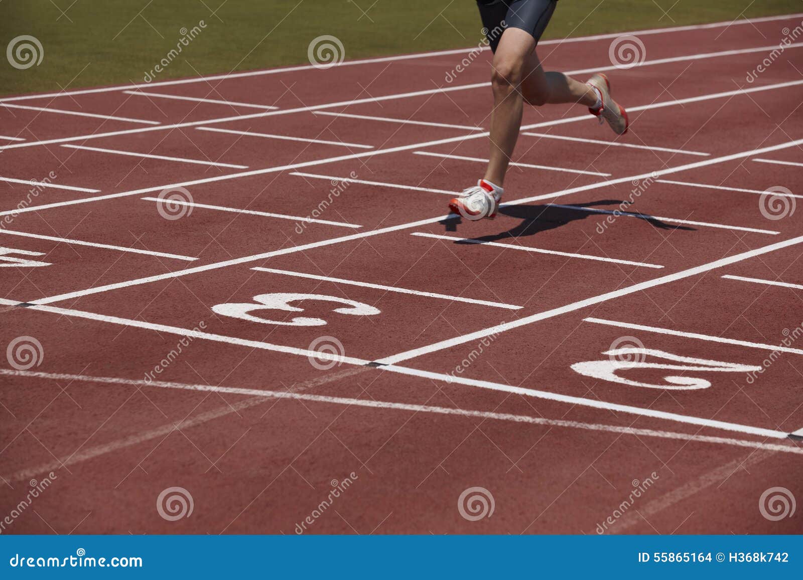 Detail of a Male Athlete in a Running Track Stock Photo - Image of ...