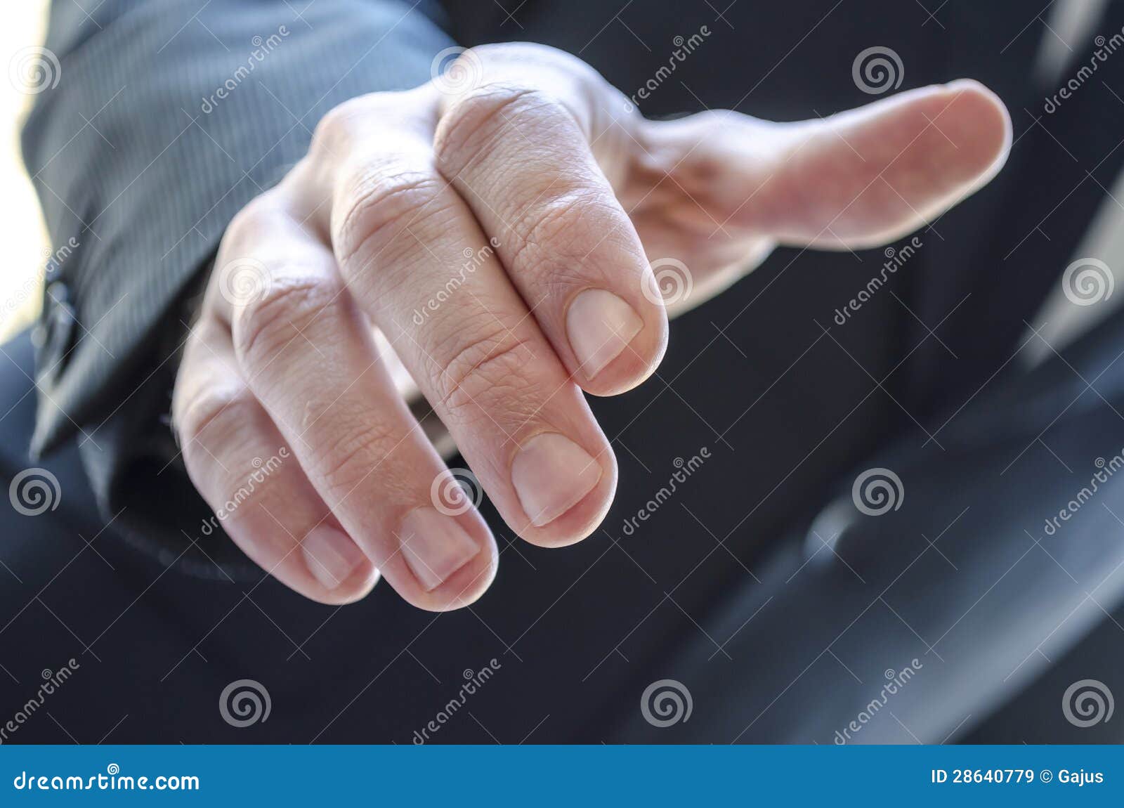 Detail of a Man Extending Hand Stock Image - Image of male, offering ...