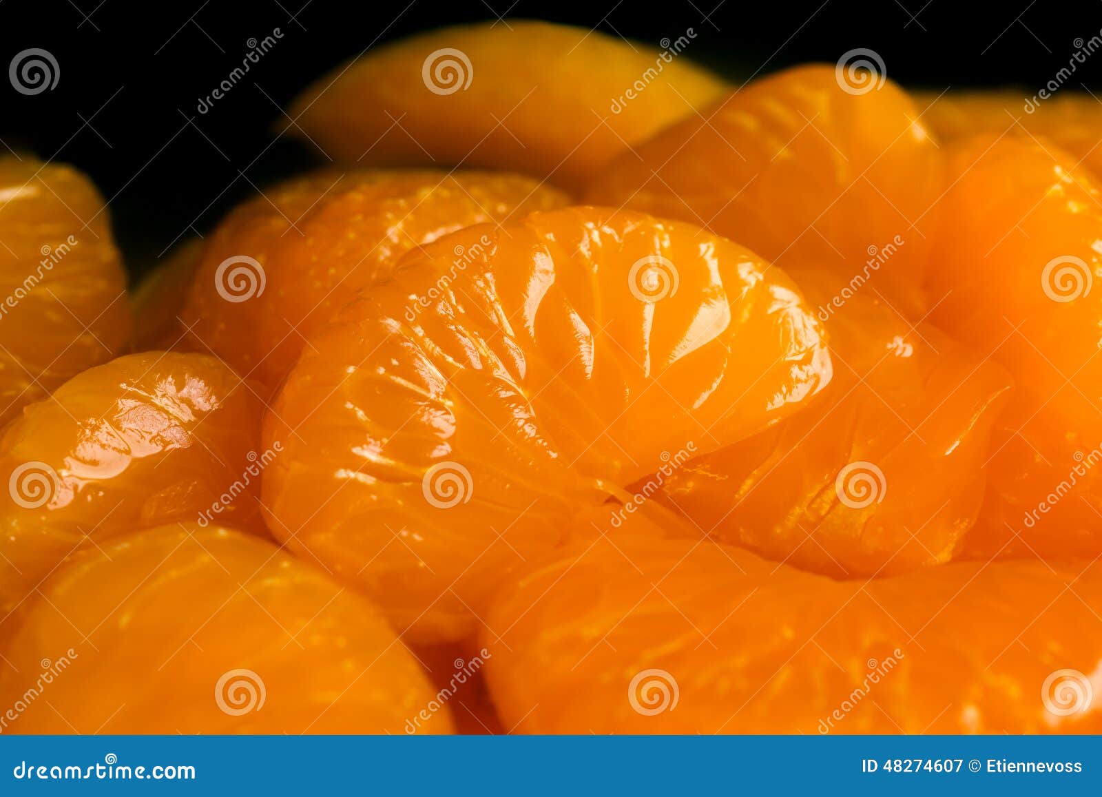 Detail of Mandarin Segments. Stock Image - Image of small, segments ...