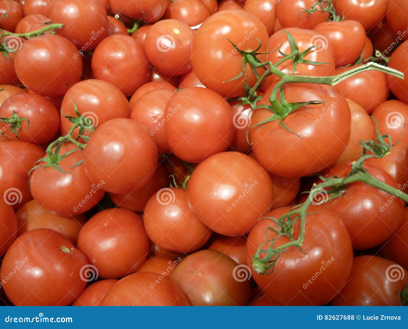 Detail of Many Fresh Red Round Tomatoes Stock Photo - Image of capsicum ...