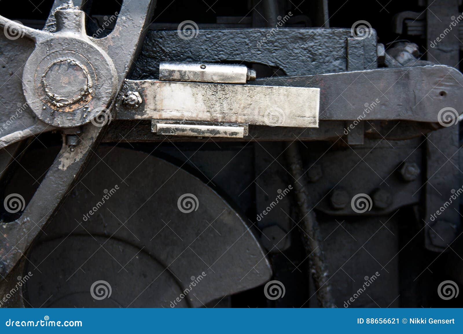 Detail of the Mechanics of a Steam Engine Train Stock Image - Image of ...