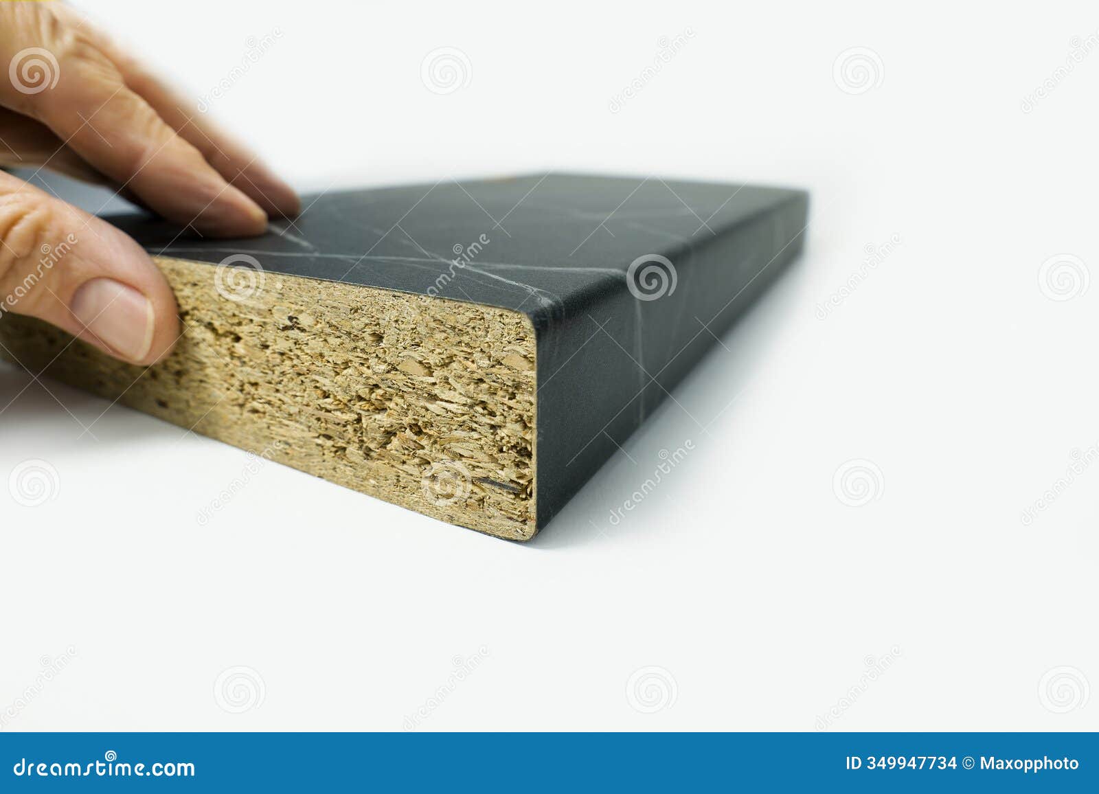 Detail of Melamine Kitchen Worktop on a White Stock Photo - Image of ...