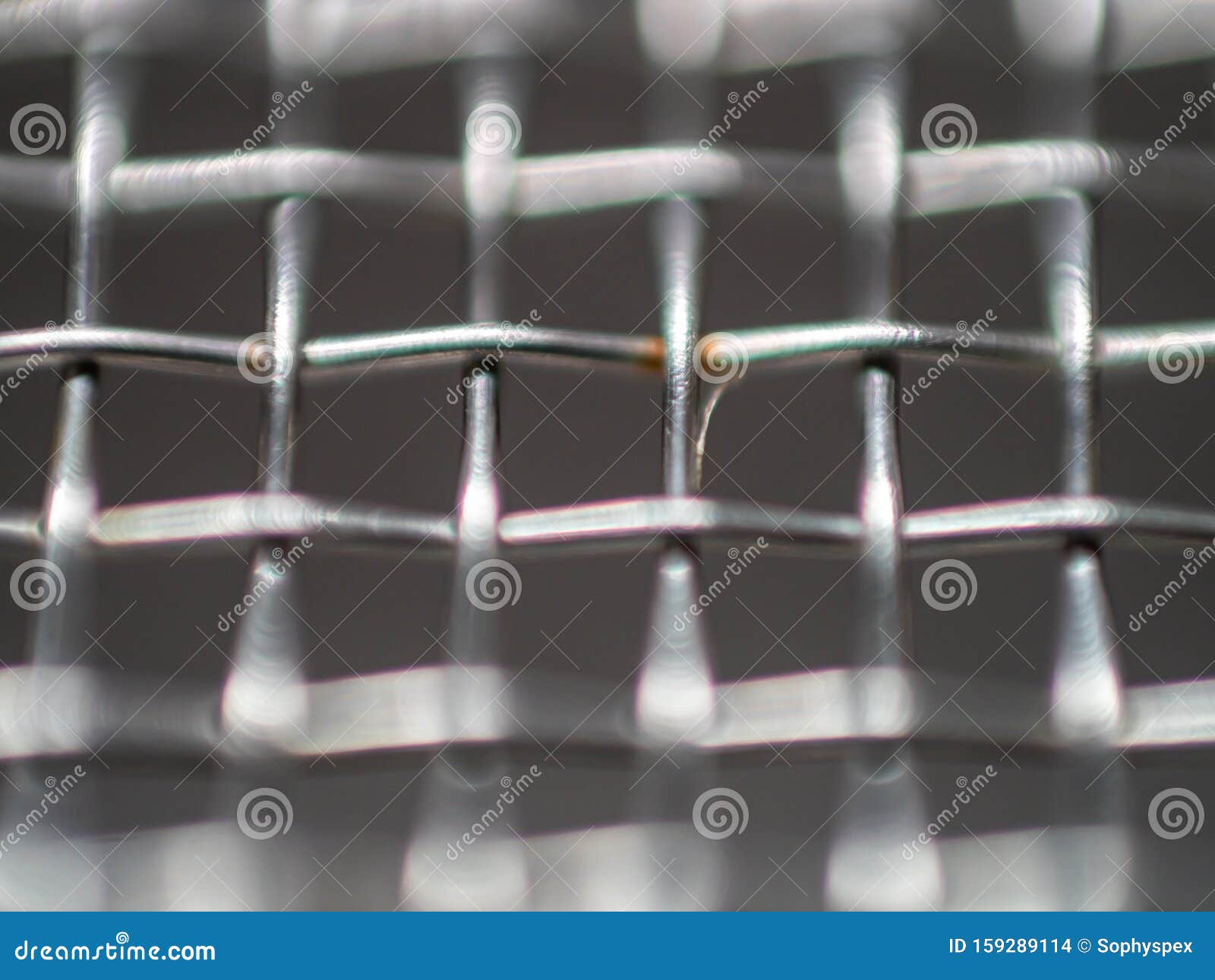 Close Up of Metal Wire Mesh Grid Stock Photo - Image of defocused ...