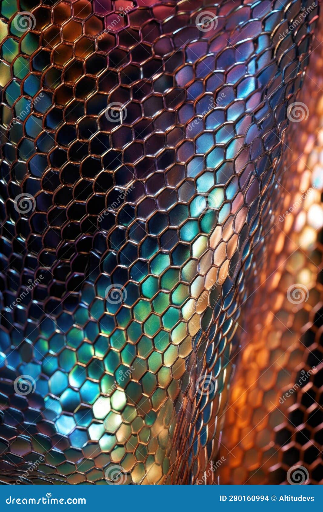 Detail of a Metallic Mesh with Light Reflections Stock Illustration ...
