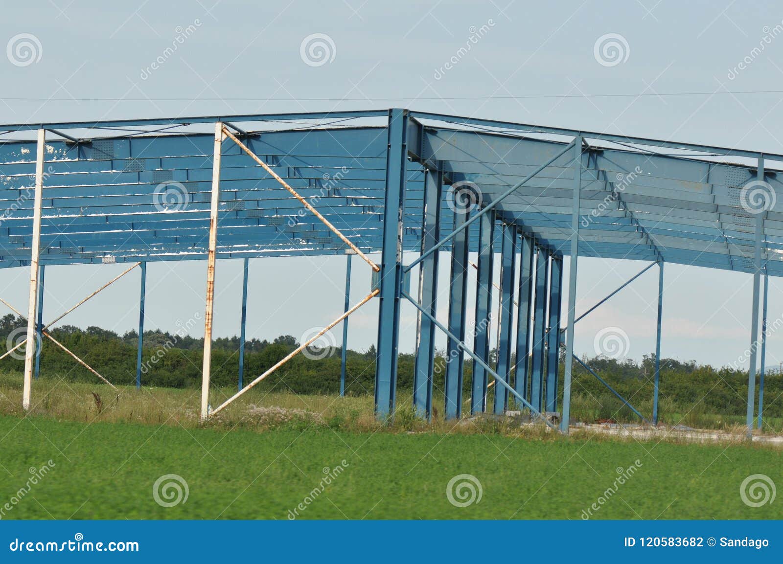 Metallic structure stock photo. Image of construction - 120583682