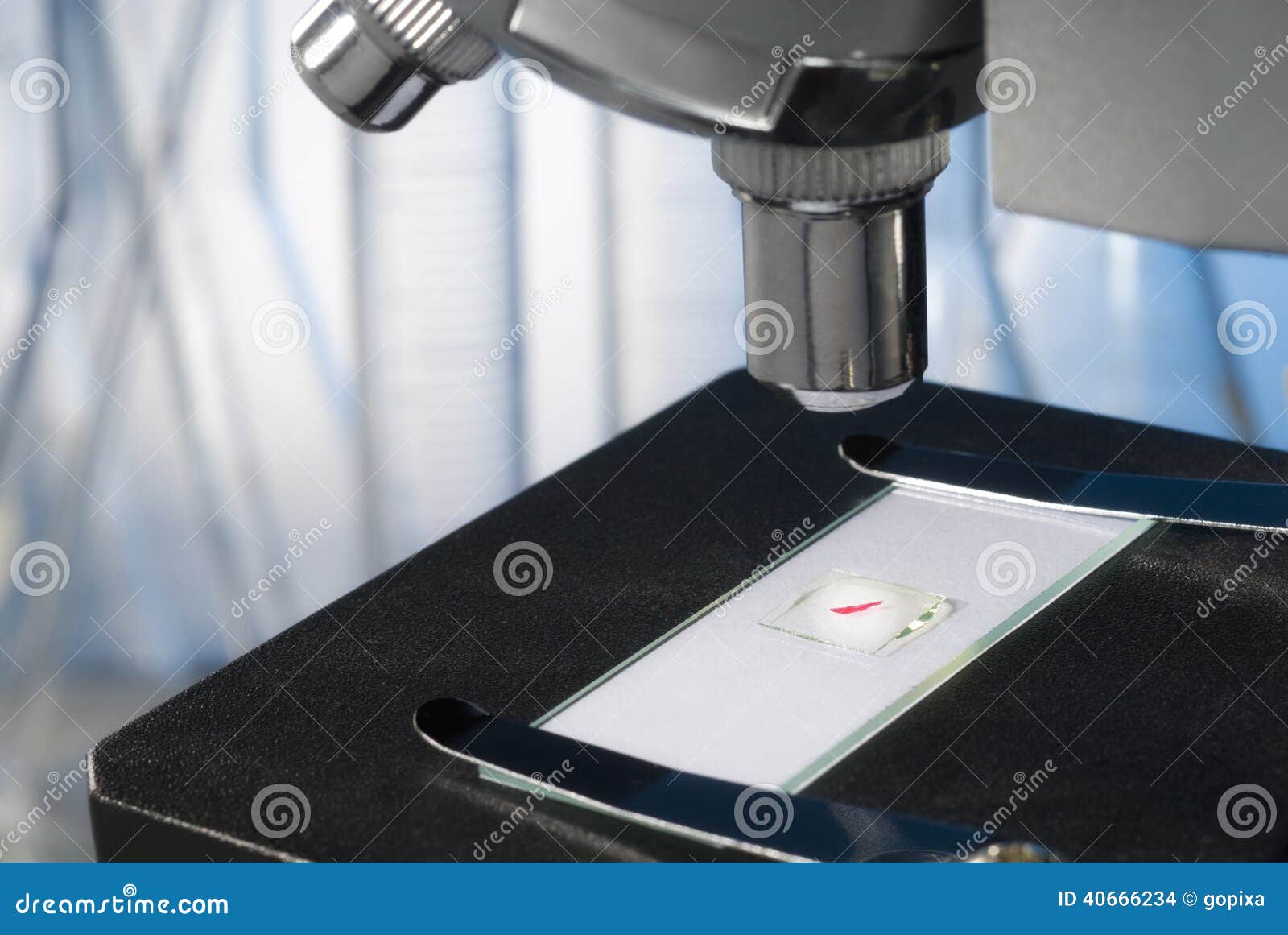 Detail of a microscope stock photo. Image of measurement - 40666234