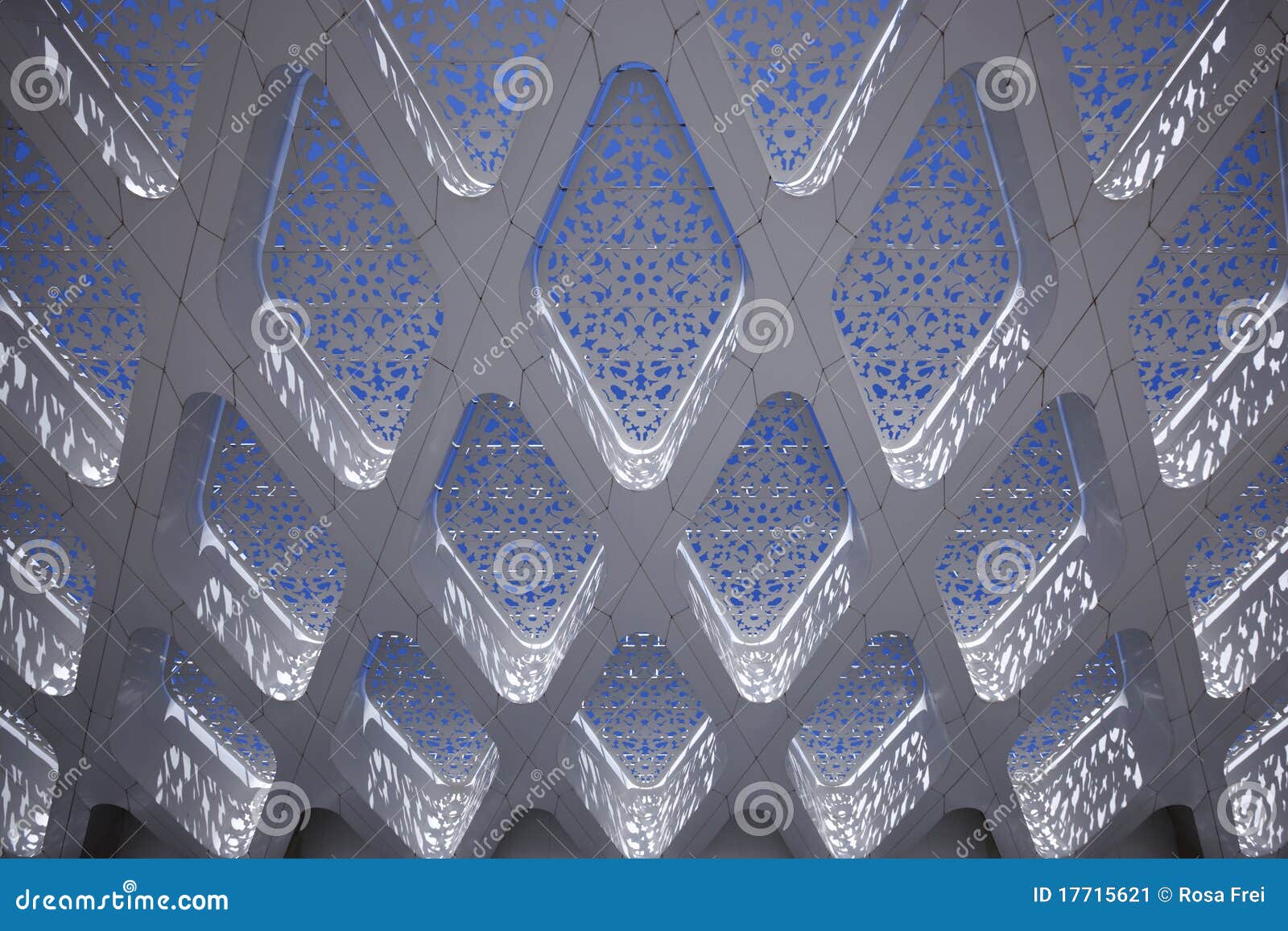 Detail of a Modern Arabic Abstract Building Stock Image - Image of ...