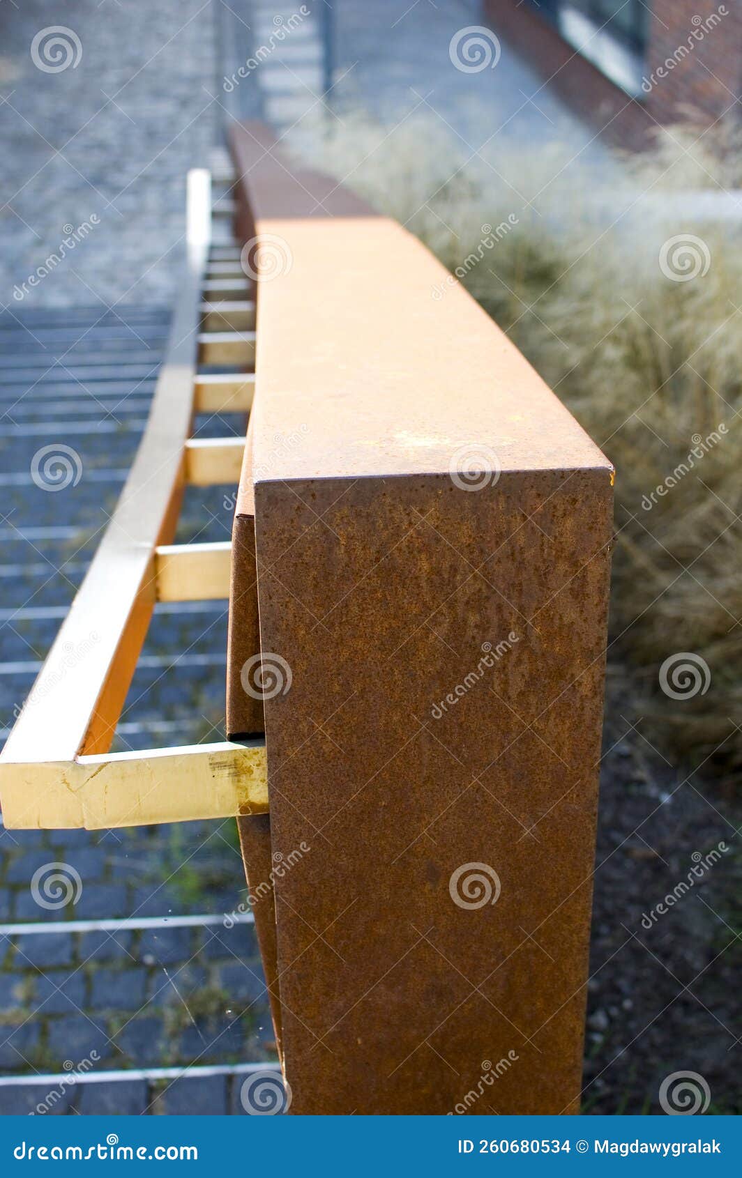 Detail of Modern Architecture Corten Building Stock Photo - Image of ...