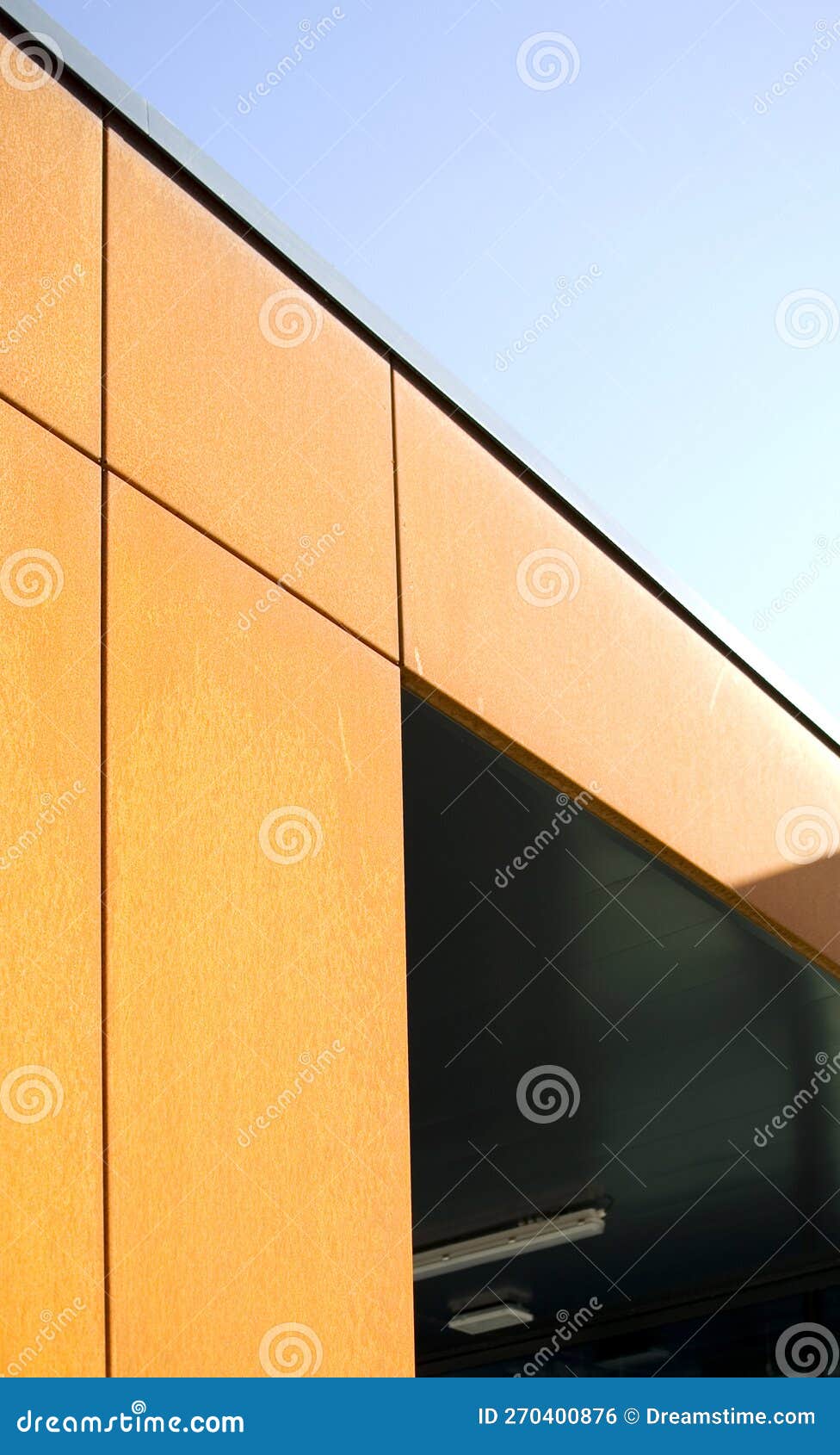 Detail of Modern Architecture Corten Building Stock Photo - Image of ...