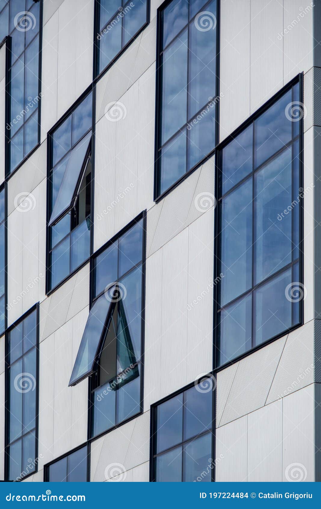 Detail on Modern Building Facade - Office Building Exterior Stock Photo ...