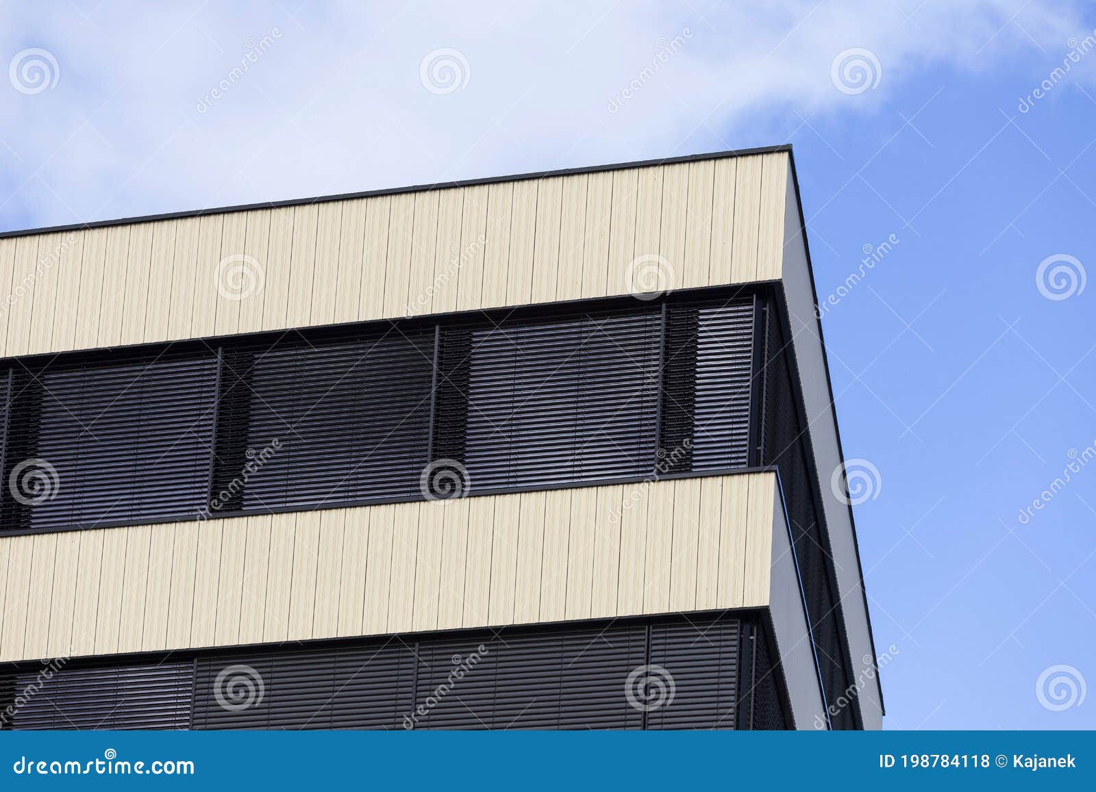 Detail of the Modern Building on the Sky Stock Photo - Image of detail ...