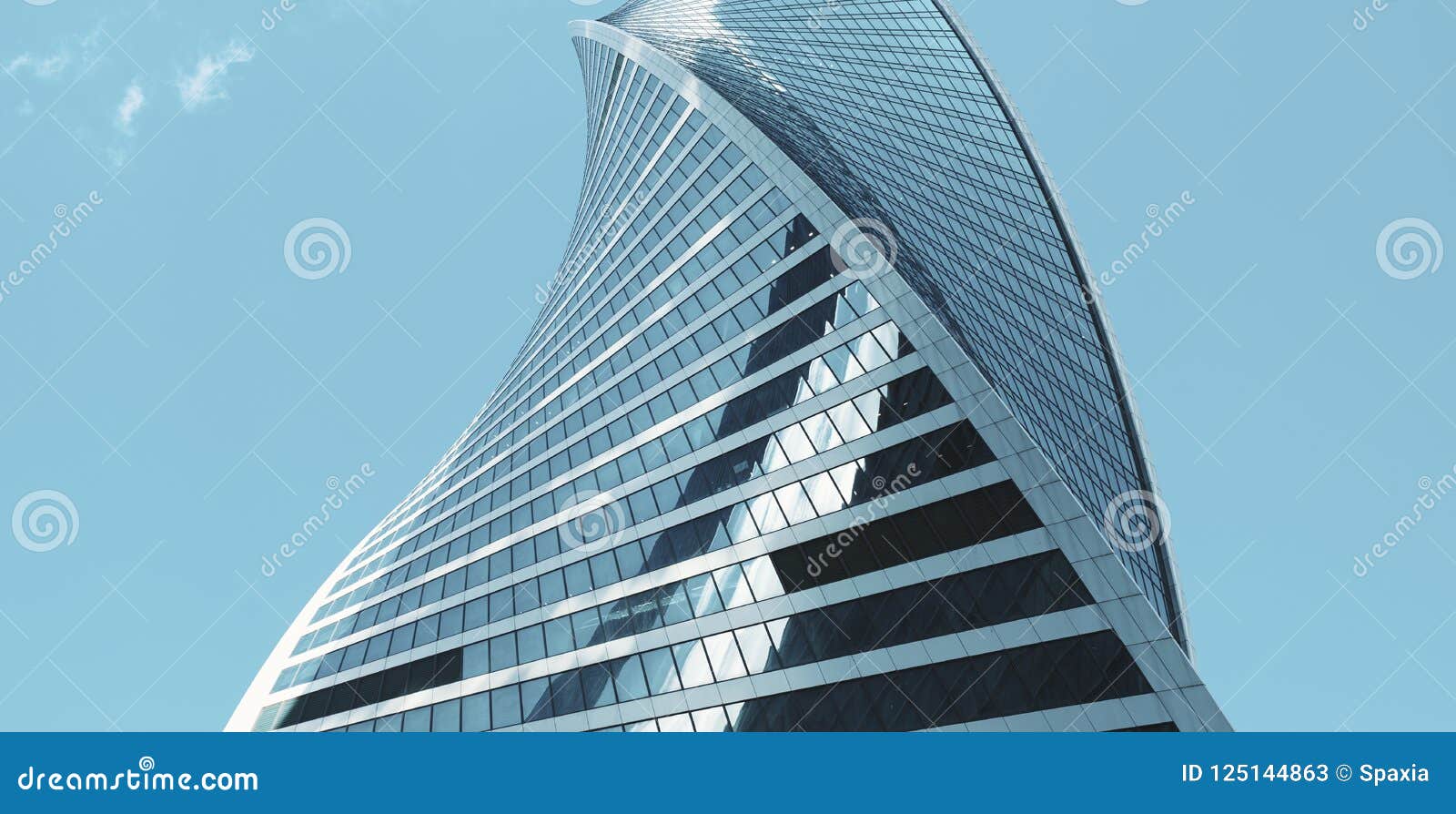 Detail of the Modern Building in the Sky Stock Image - Image of copy ...