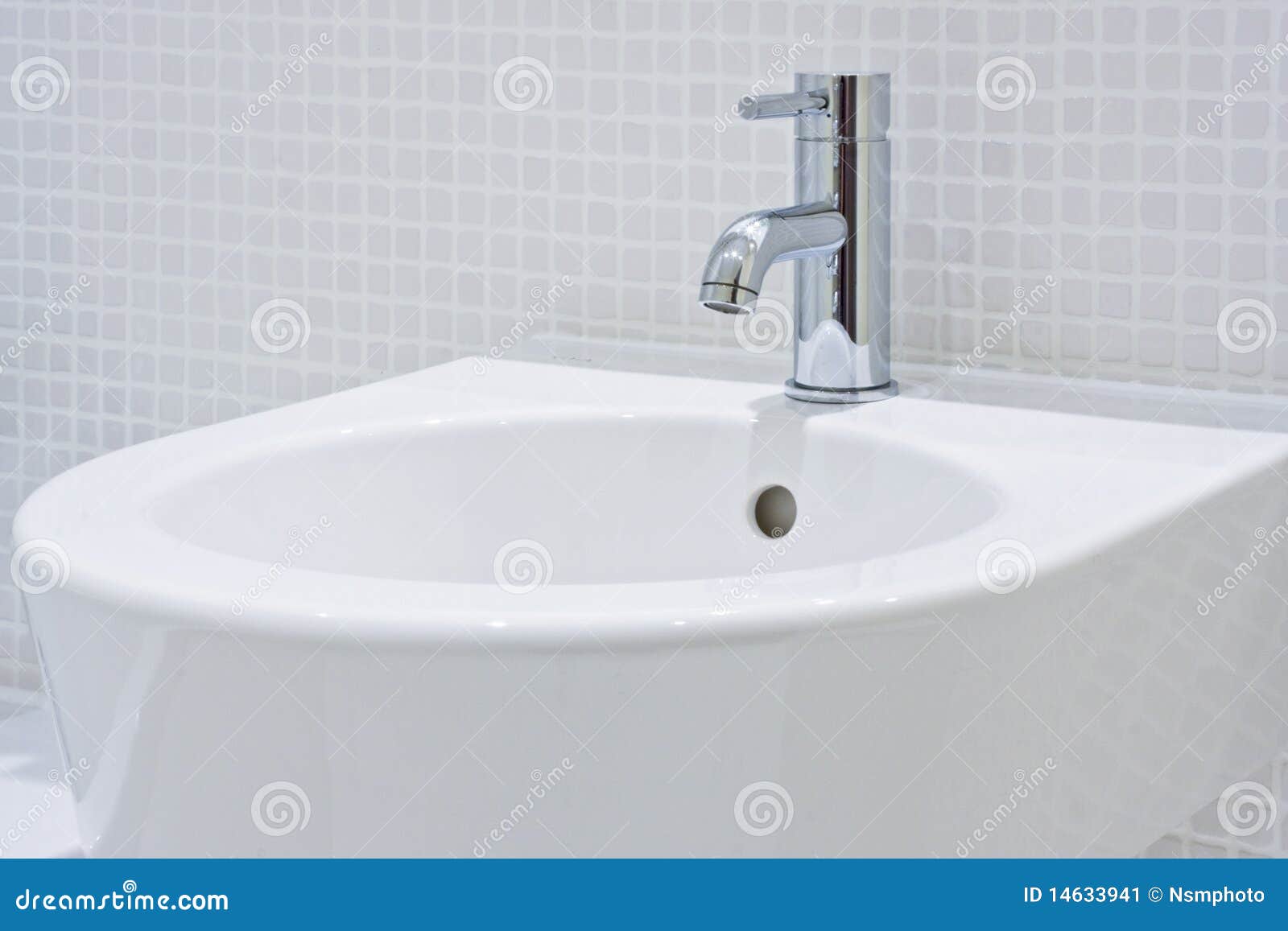 Detail of a Modern Ceramic Hand Wash Basin Stock Image - Image of ...