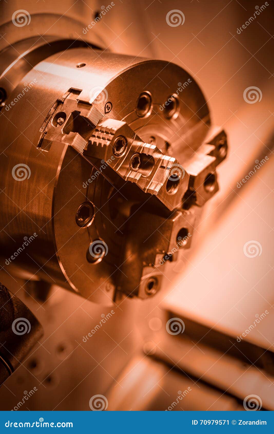 Detail of a Modern CNC Machine Stock Image - Image of production ...