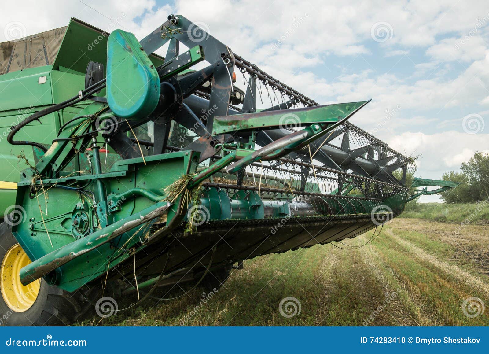 Detail of a Modern Combine Harvester Closeup Editorial Image - Image of ...