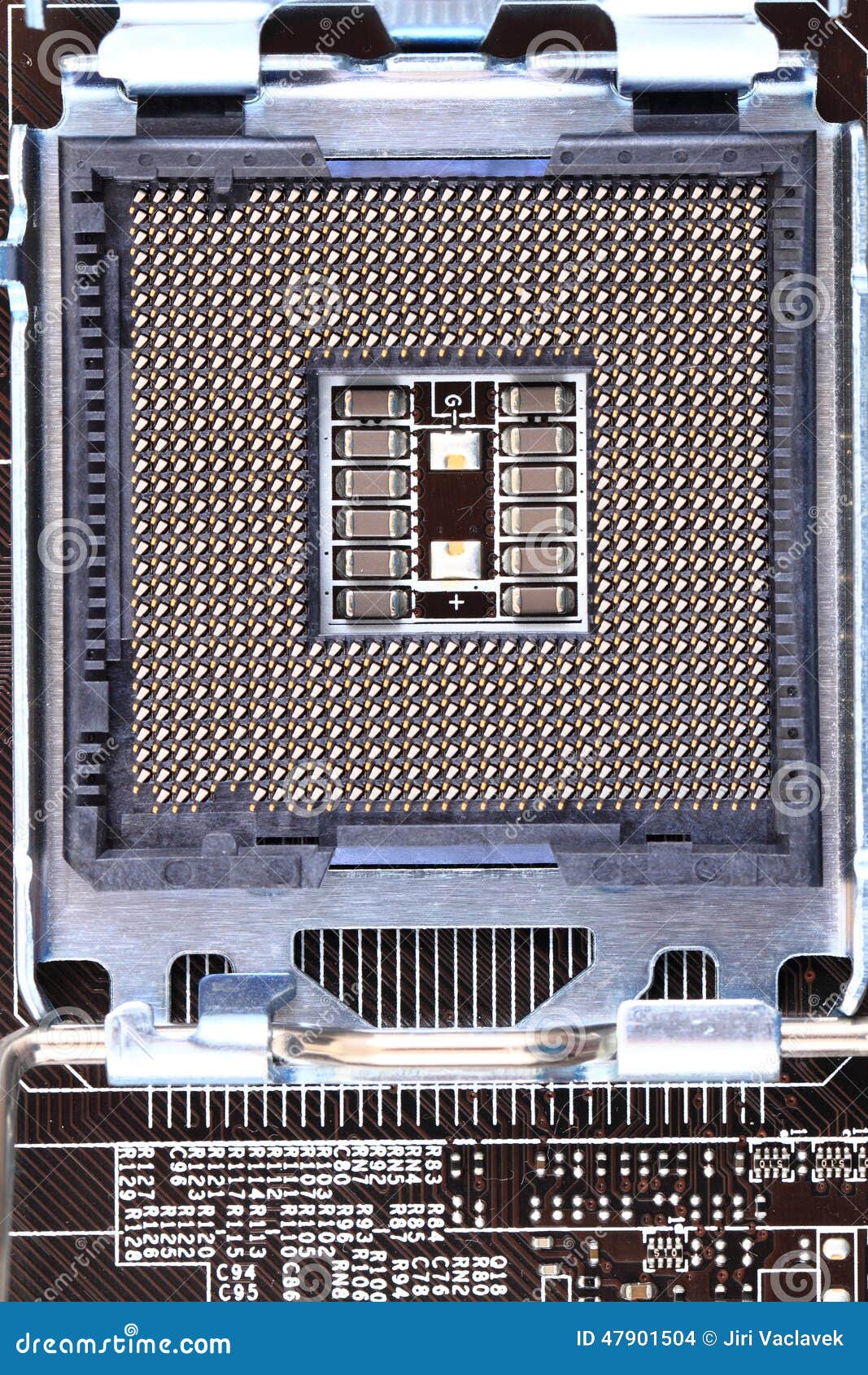 Detail of Modern Computer Mainboard (motherboard) Stock Photo - Image ...