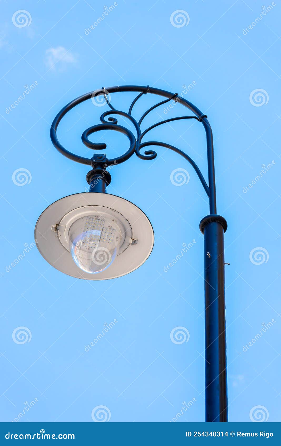 Detail of a Modern Lamp Post Stock Photo - Image of iron, decorative ...