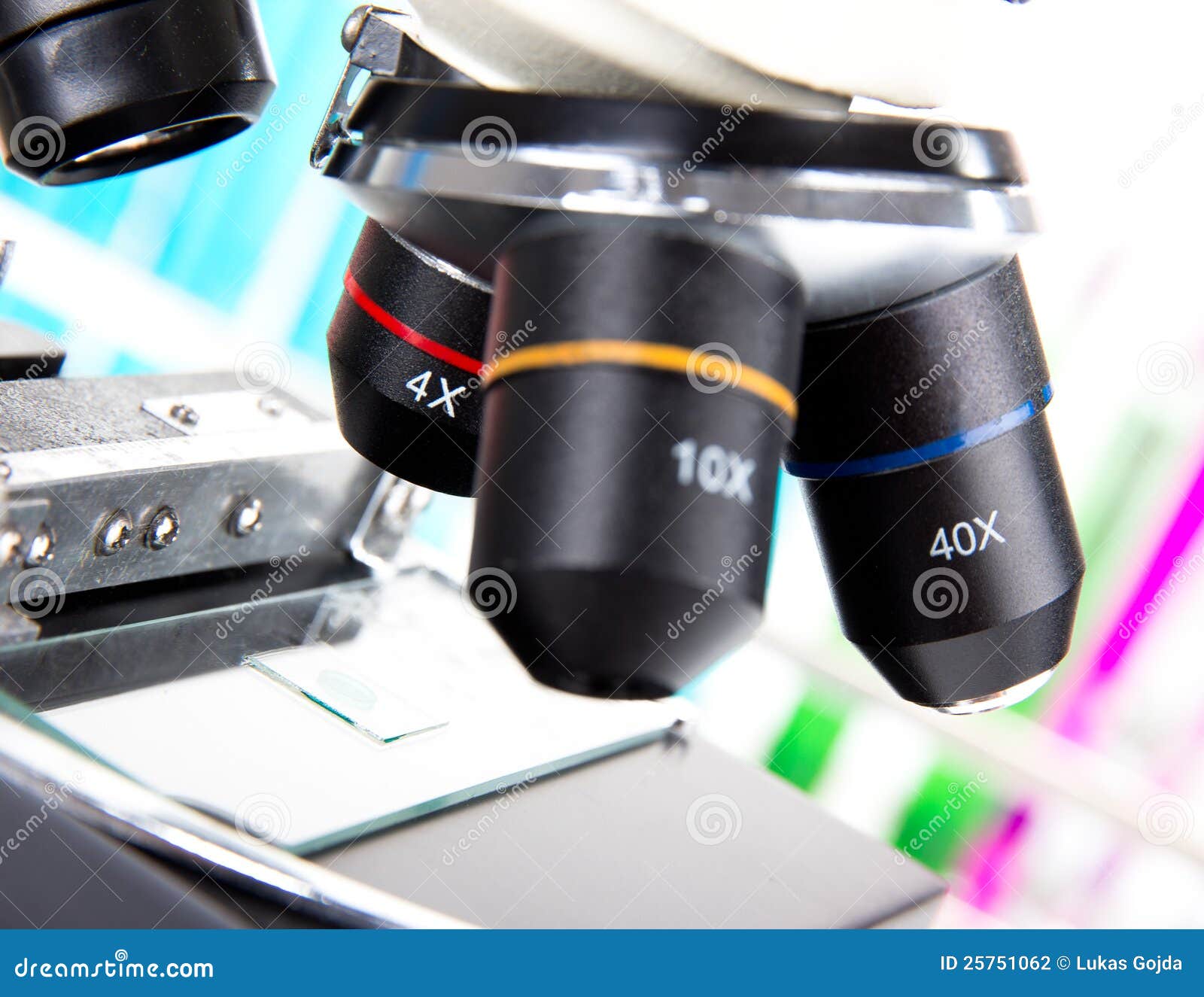 Detail of Modern Microscope Stock Photo - Image of macro, optical: 25751062