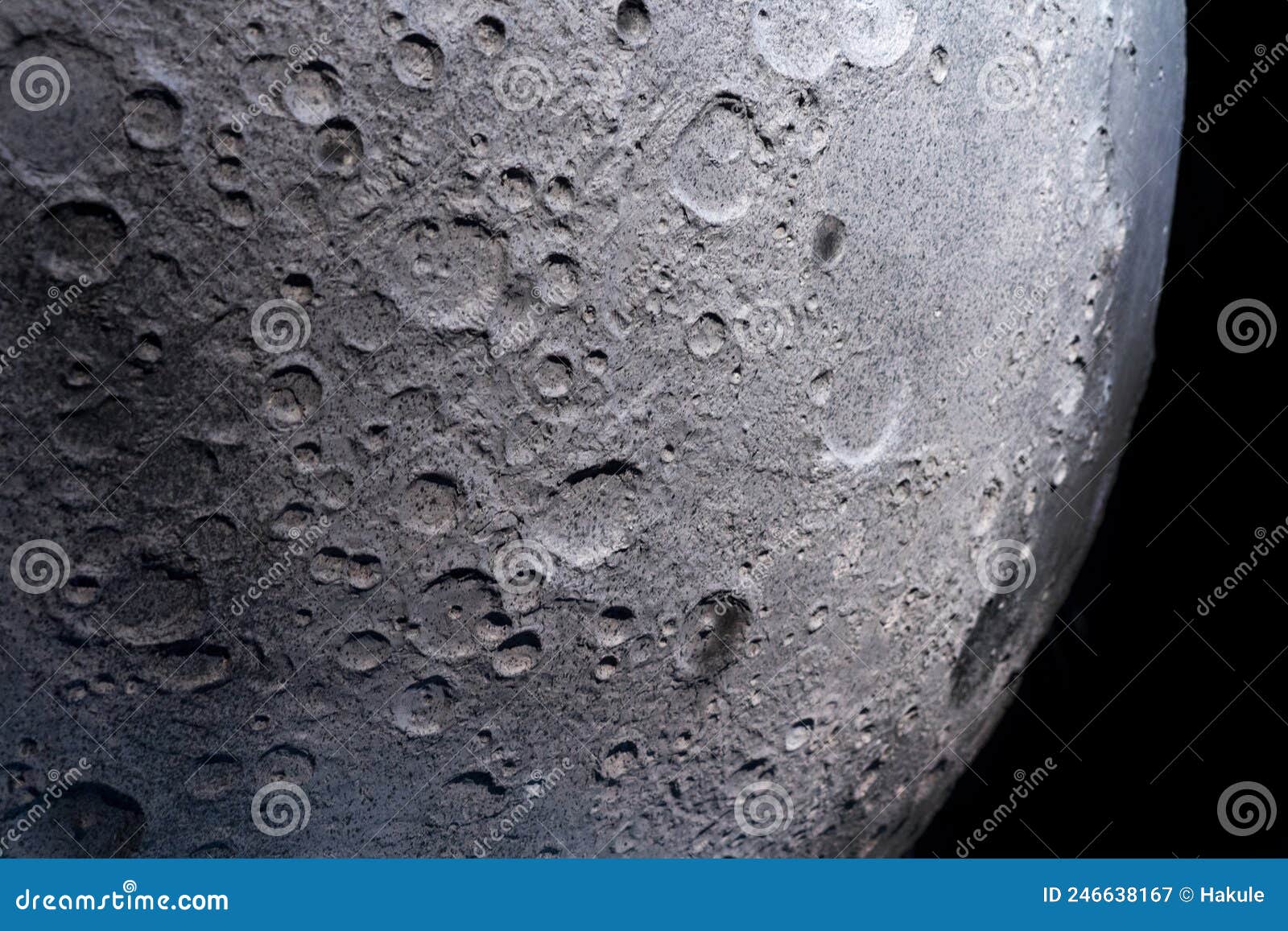 Detail of Moon Model, Close Up, Volcano Pattern Stock Image - Image of ...