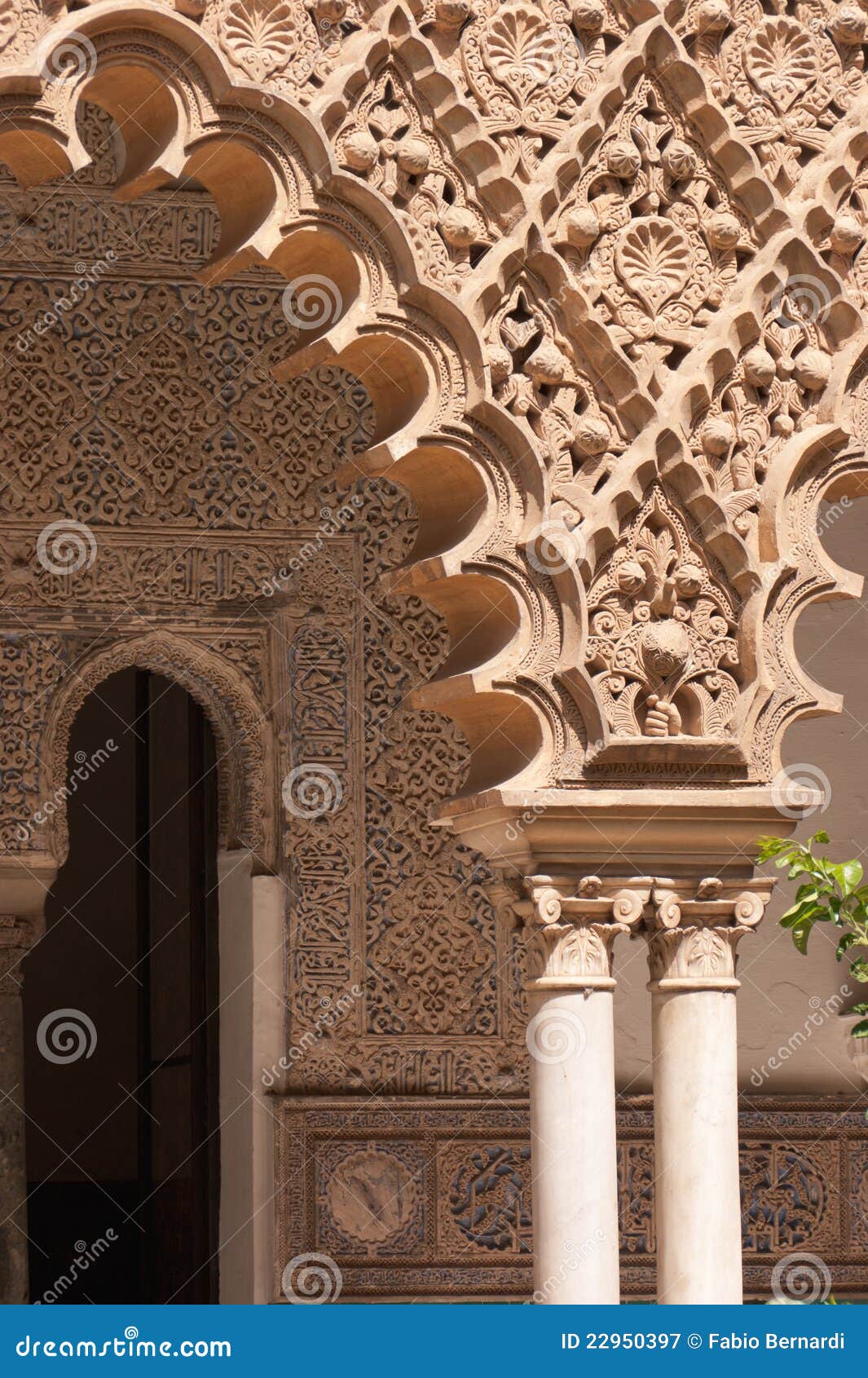 Detail of Mudejar Decorations Stock Image - Image of decoration, color ...