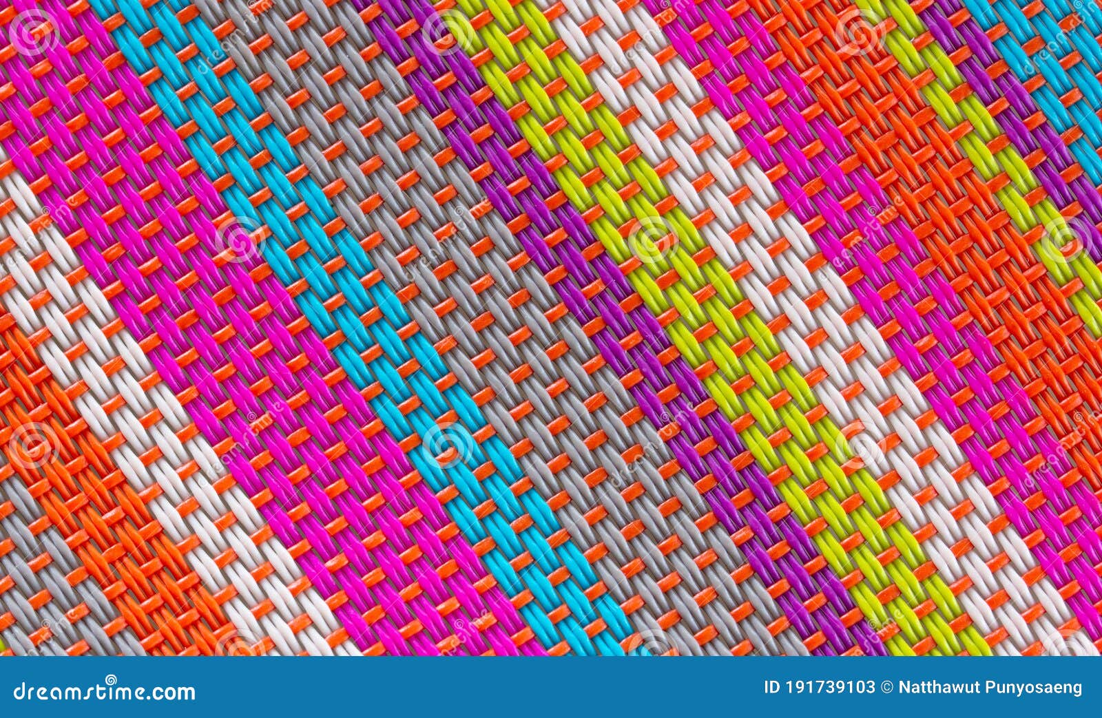 Detail of Multi Color Table Mat Texture Stock Image - Image of material ...
