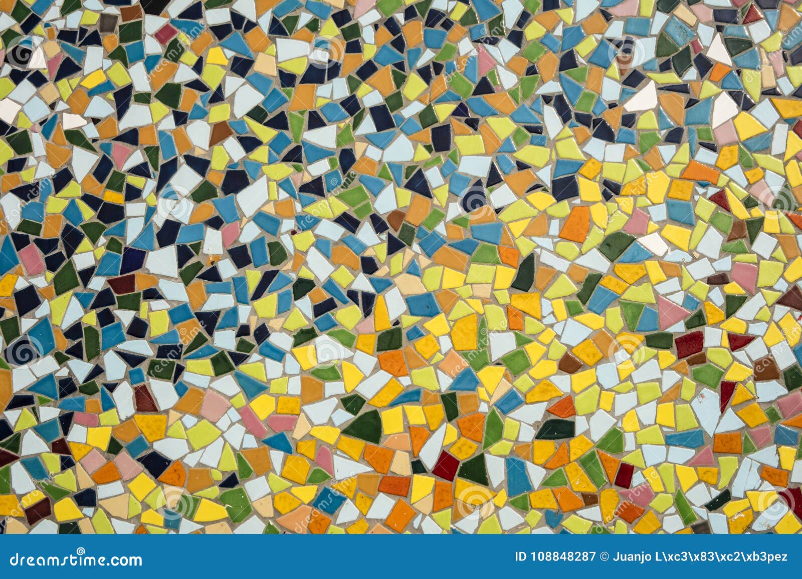 Detail of a Multicolored Glass Mosaic Stock Image - Image of background ...