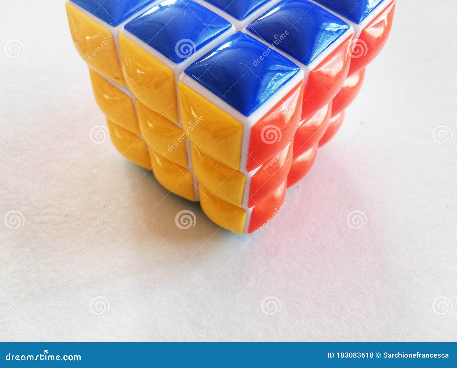 Detail of the Multicolors Rubic Cube Editorial Stock Photo - Image of ...