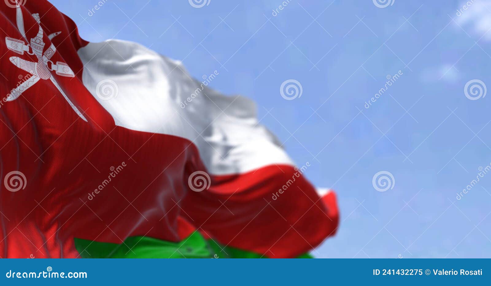 Flag Of Oman On Wooden Plate Background Grunge Omani Flag Texture