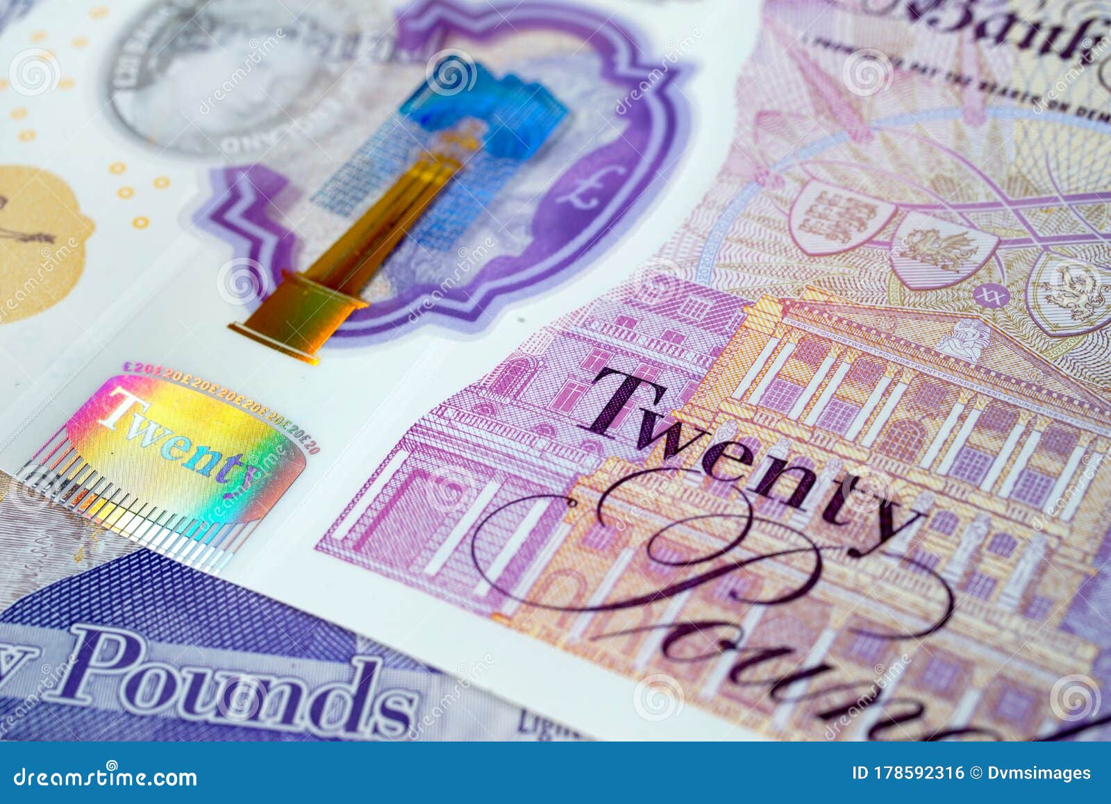 Detail of New UK Twenty Pound Note 20 Editorial Photo - Image of twenty ...
