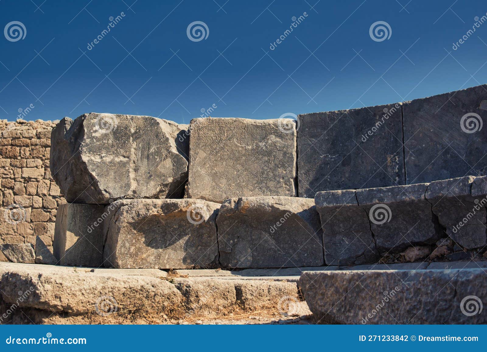 Detail of an Old Ancient Wall Made from Stone Stock Photo - Image of ...