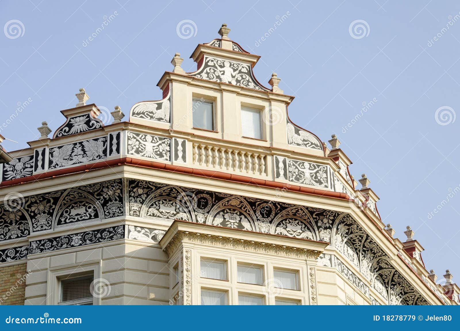 Detail of Old Building Pattern Stock Image - Image of design, structure ...