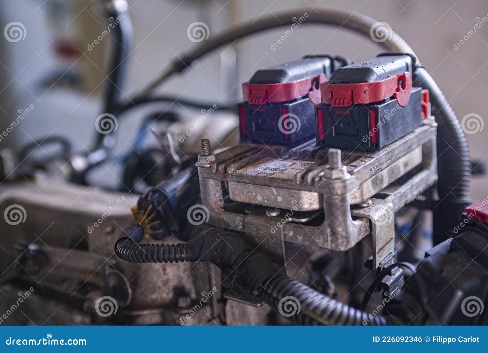 Engine Of CHP Unit. Diesel And Gas Industrial Electric Generator ...