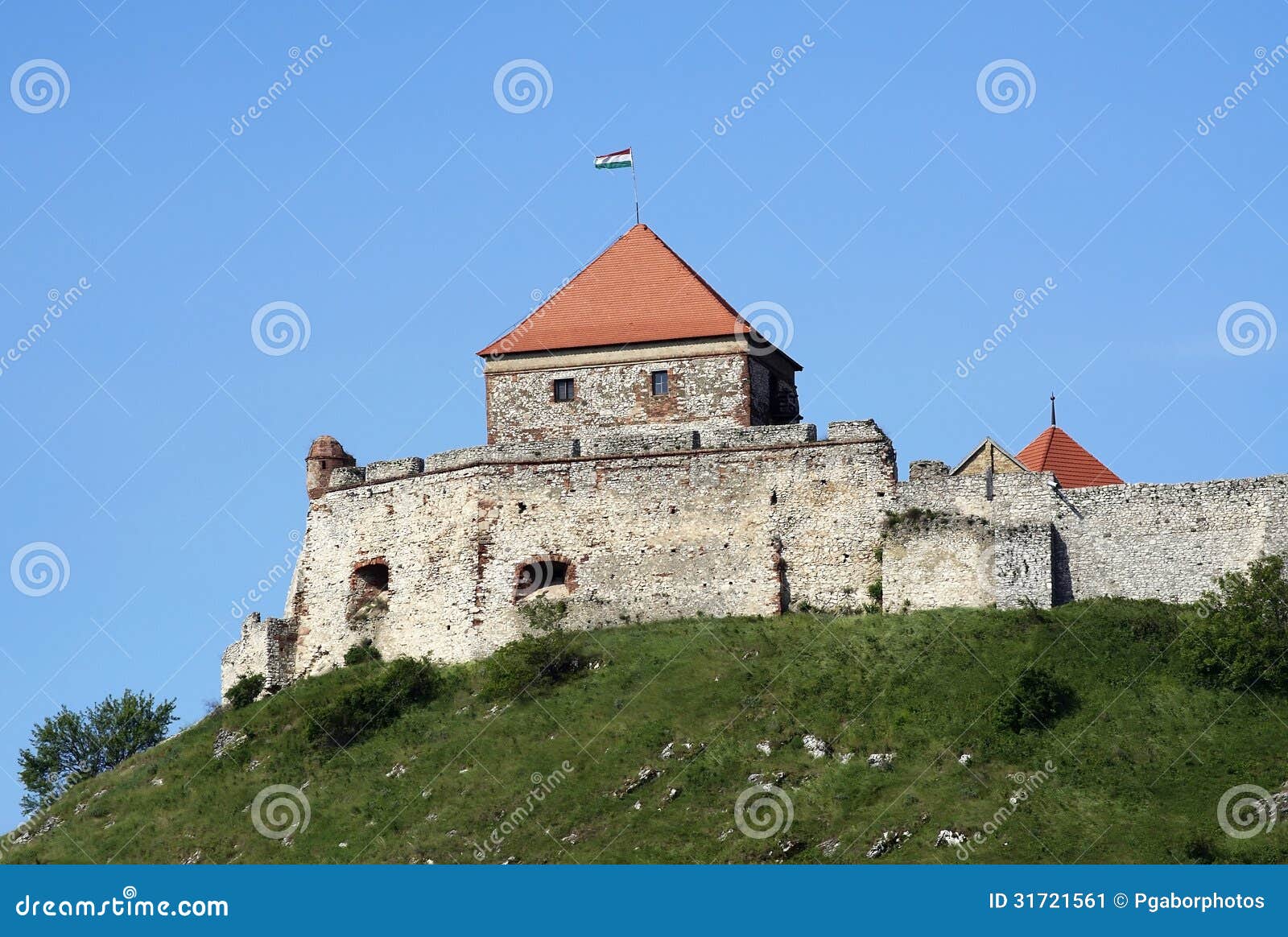 Detail from the Old Castle at Sumeg Stock Image - Image of fort, retro ...