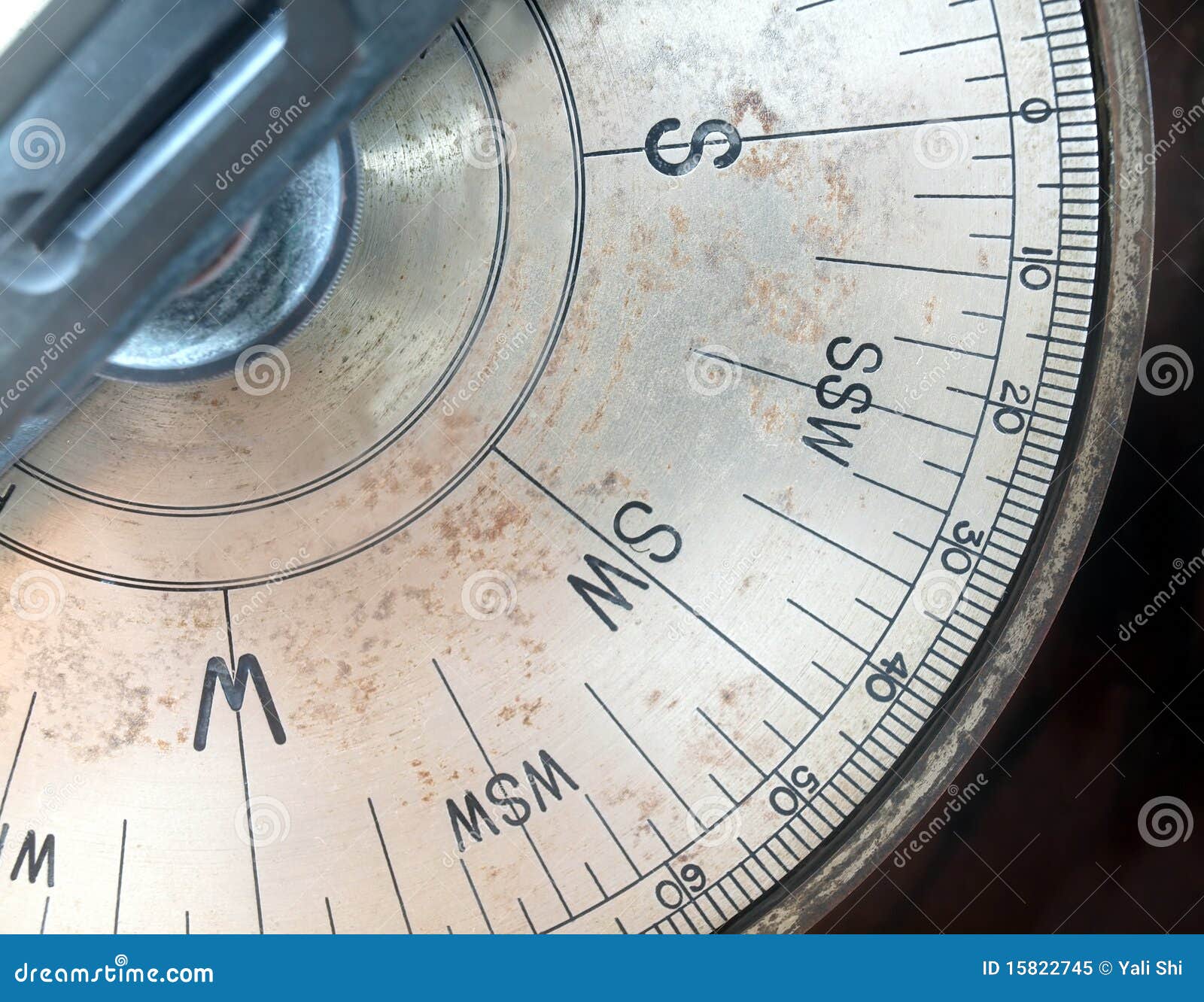 Detail of an Old Compass stock image. Image of instrument - 15822745