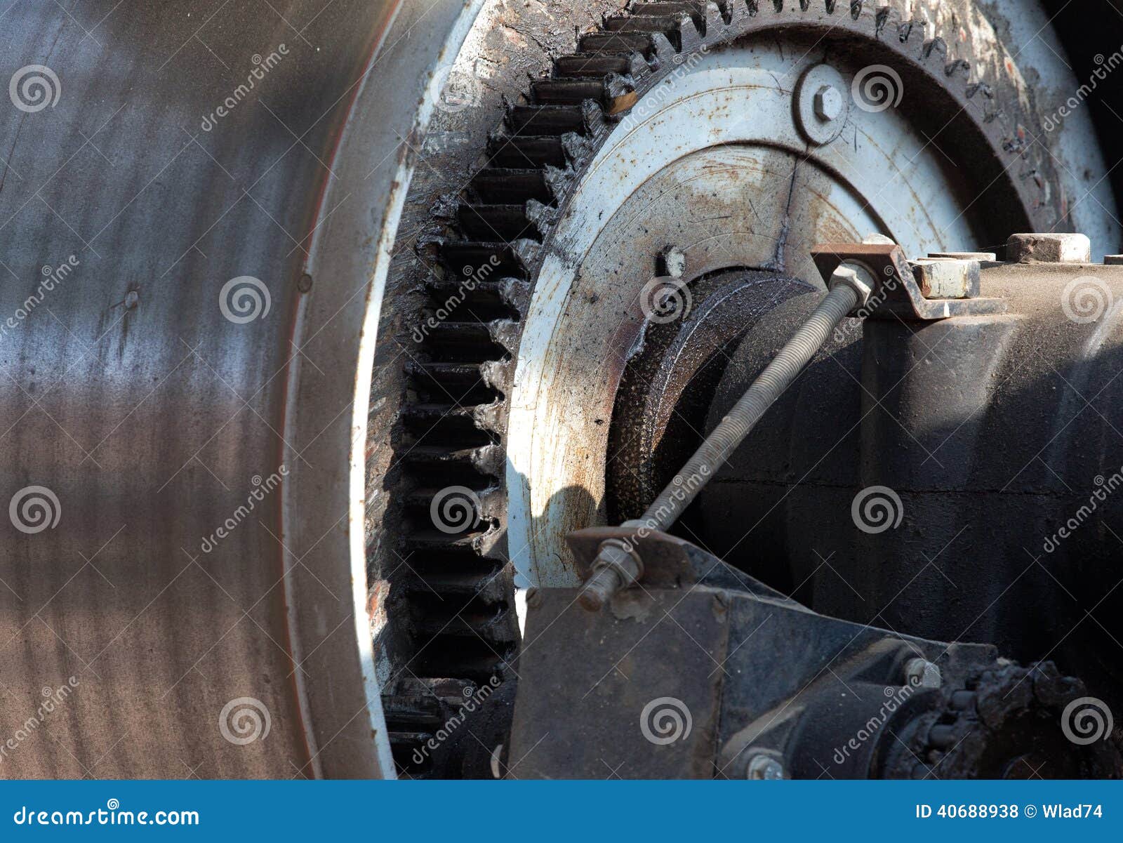 Detail of an Old Electric Motor Stock Photo - Image of mechanism ...