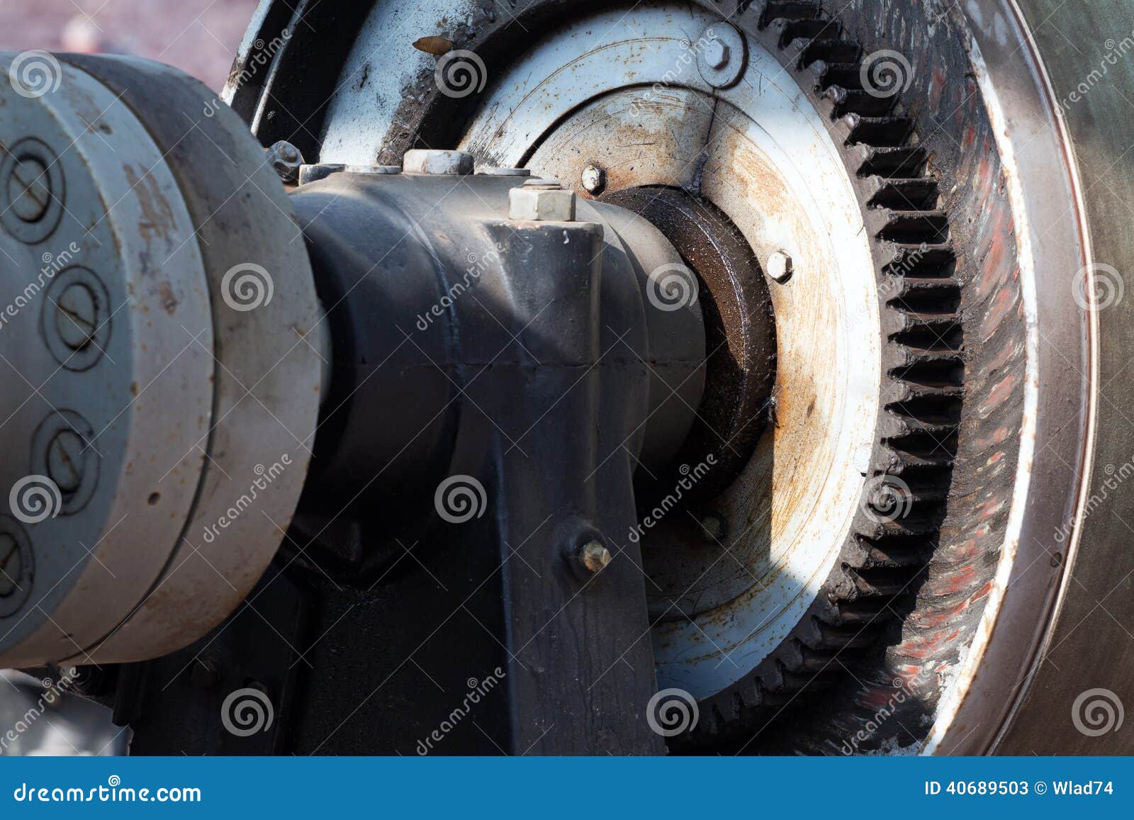 The Detail of Old Electric Motor Stock Image - Image of electric, rotor ...